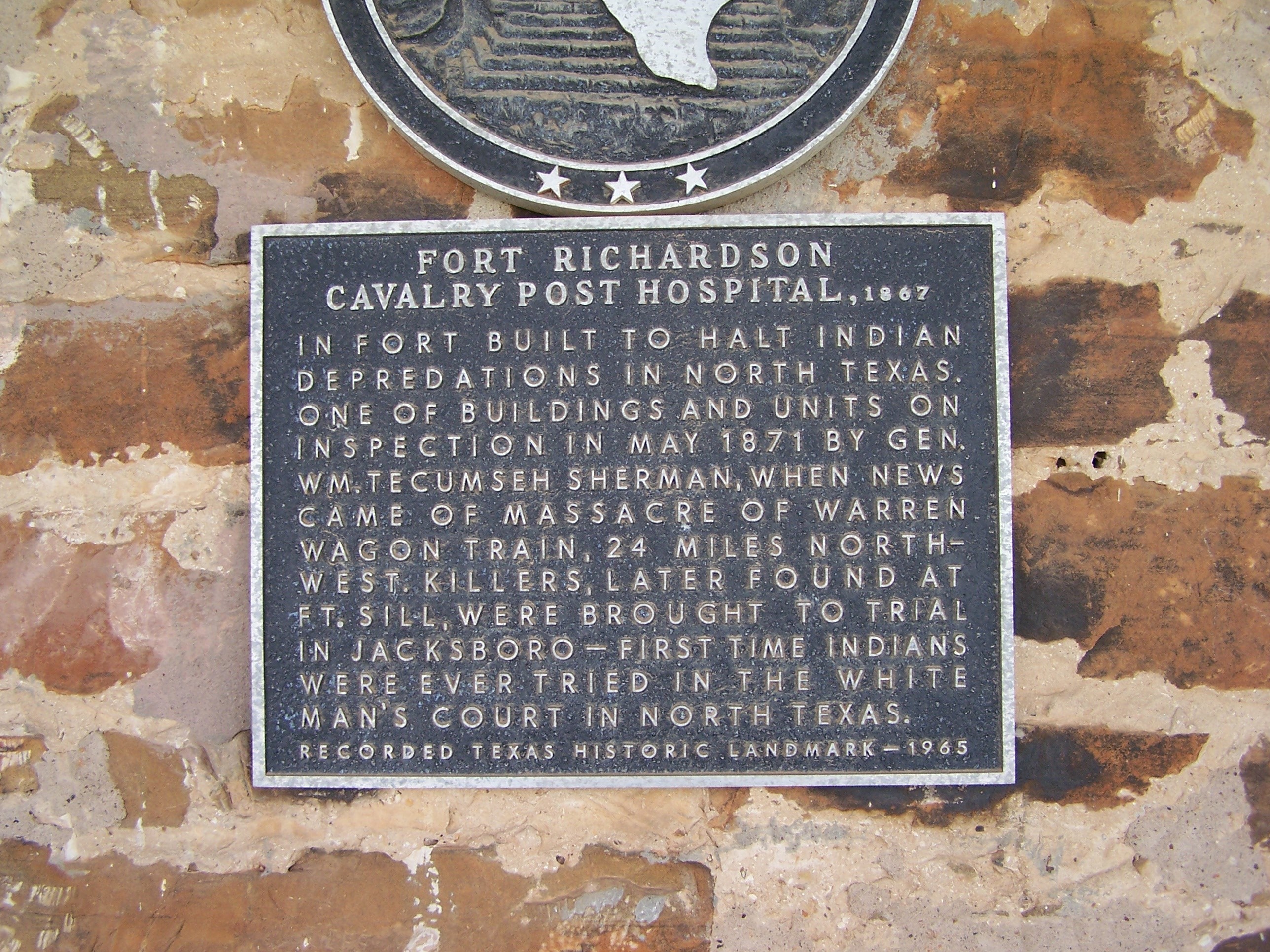 Indian Wars and Information at Fort Richardson Jack County Texas